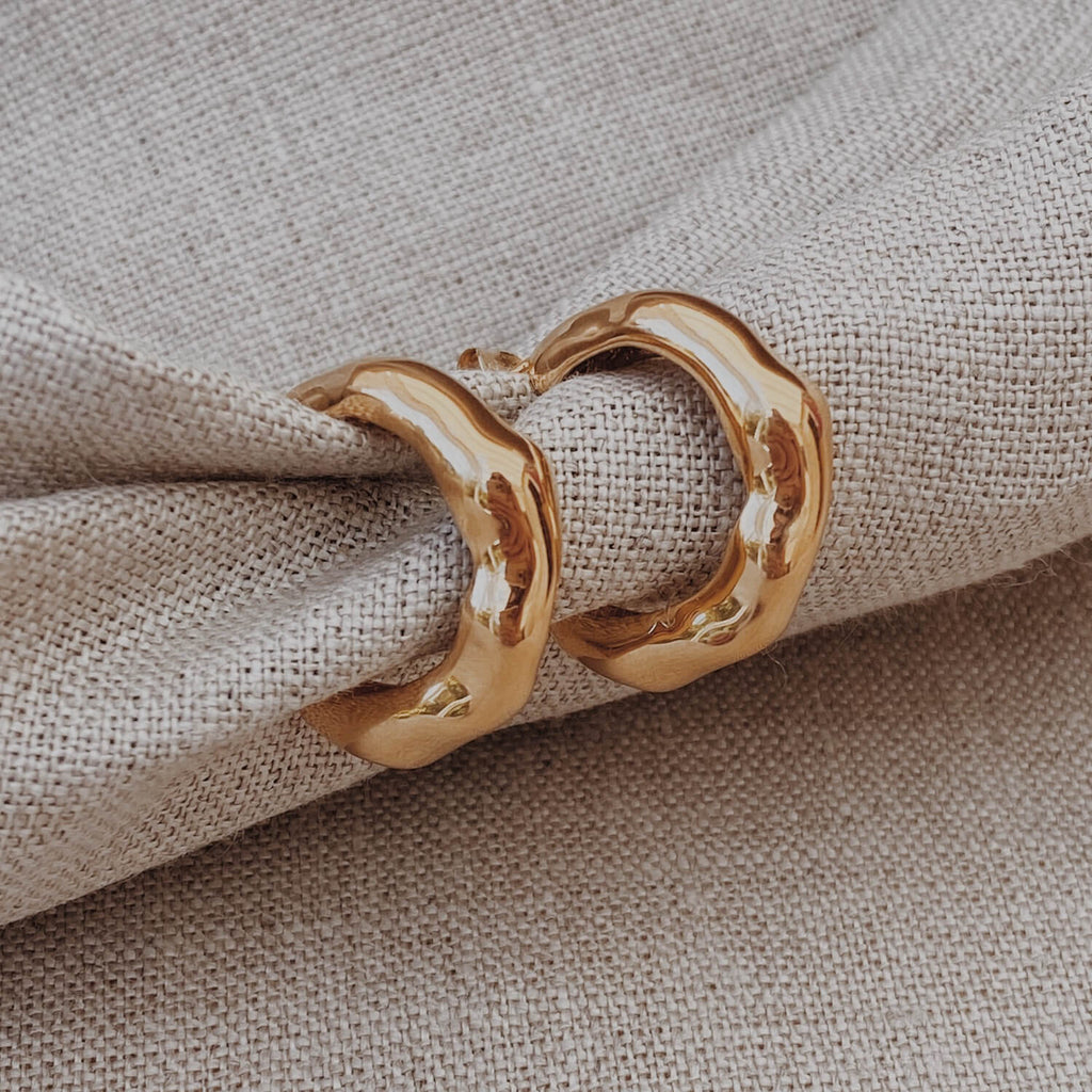 Matthew Calvin Rocha Hoop Earrings Gold